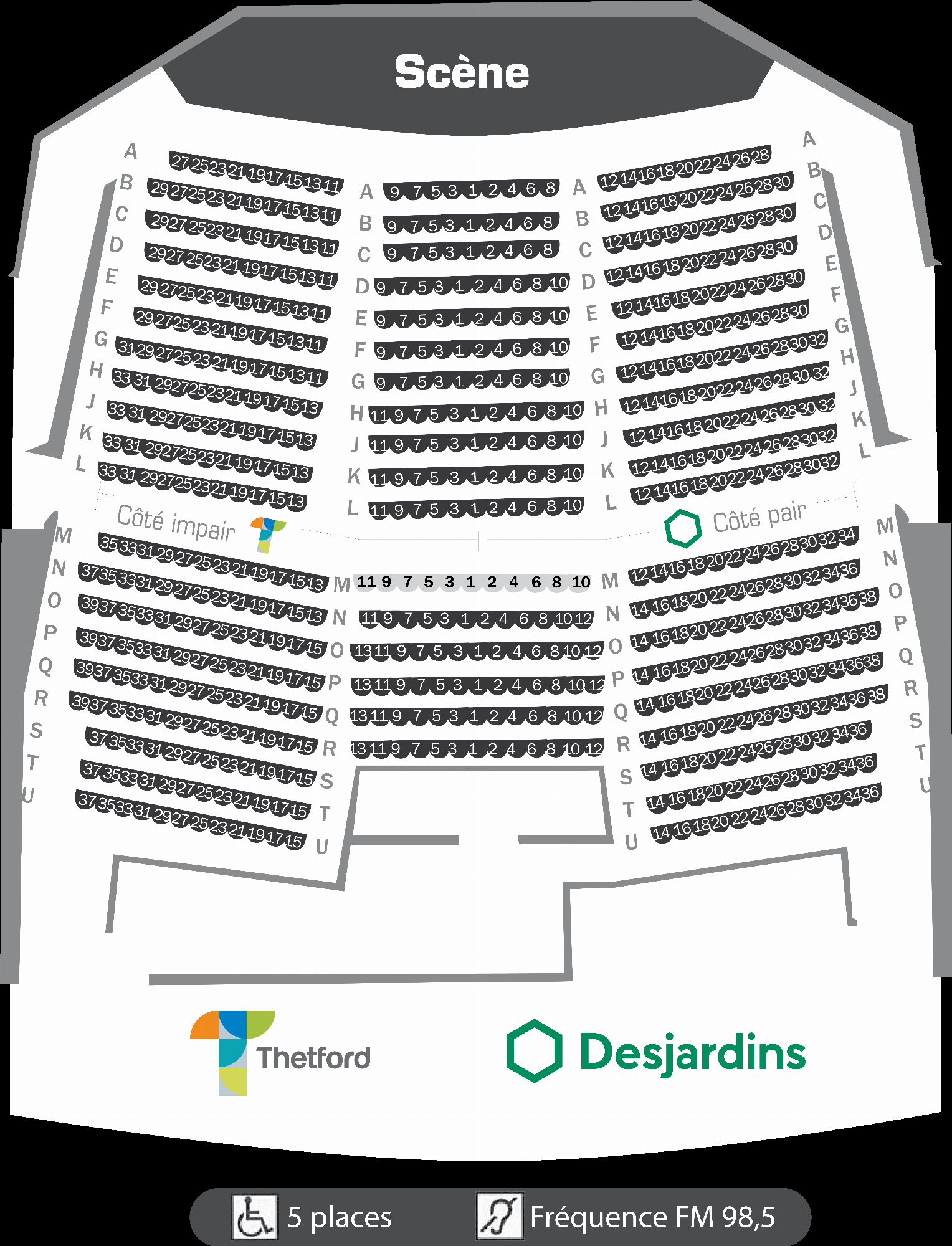 Salle Dussault - À propos - Spectacles à Thetford en humour, musique ...